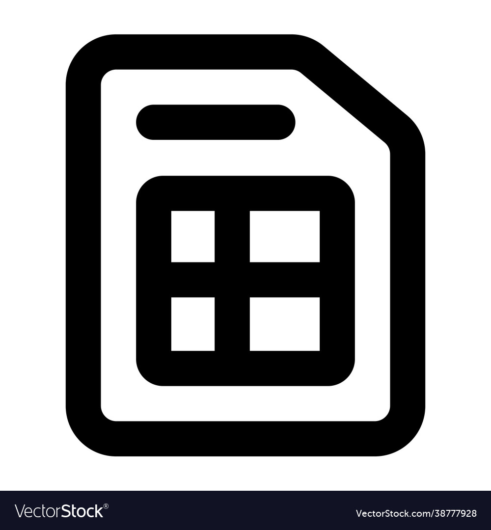 Sim card Royalty Free Vector Image - VectorStock