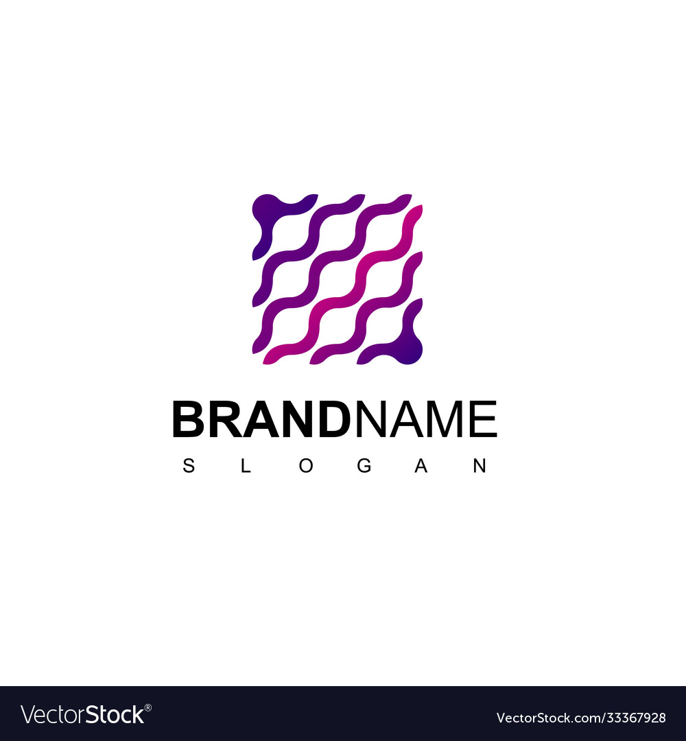 Technology logo design Royalty Free Vector Image