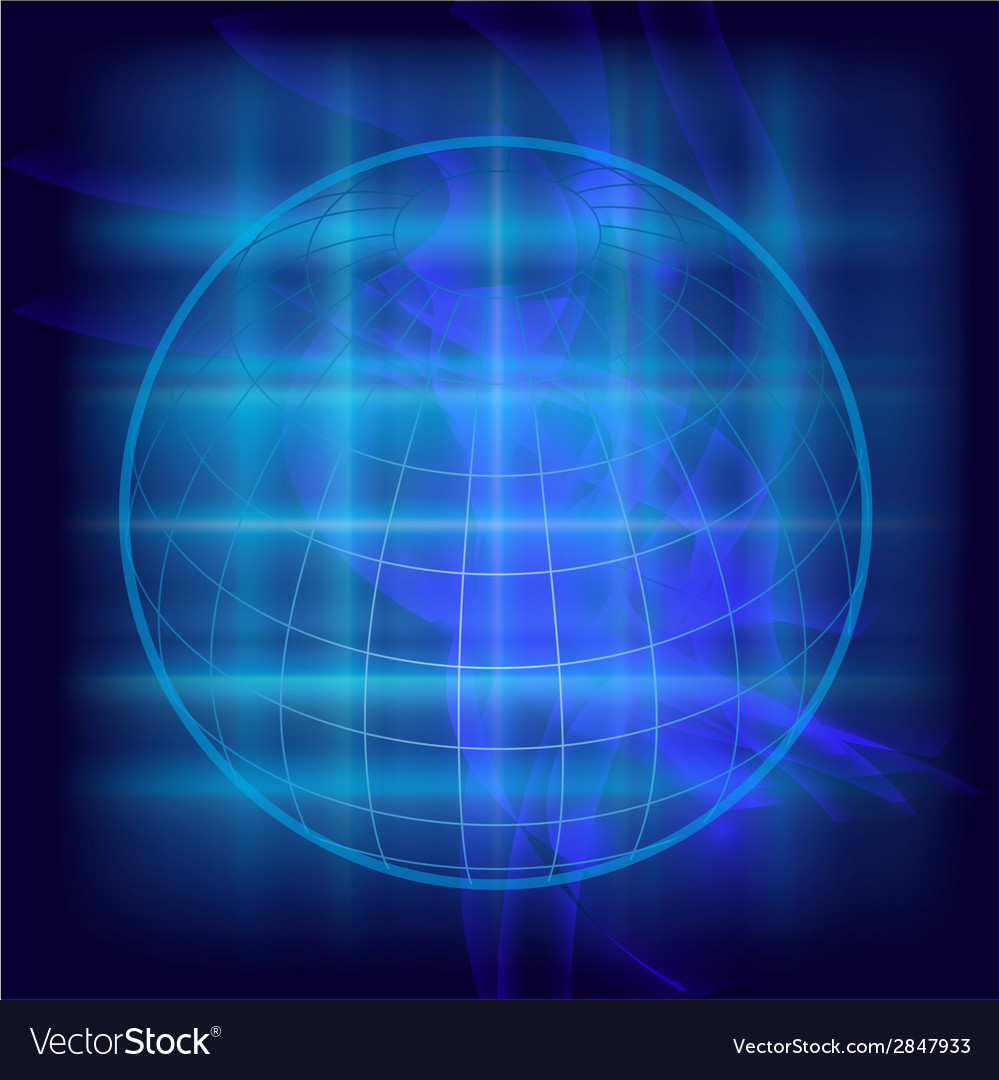 Abstract globe background Royalty Free Vector Image