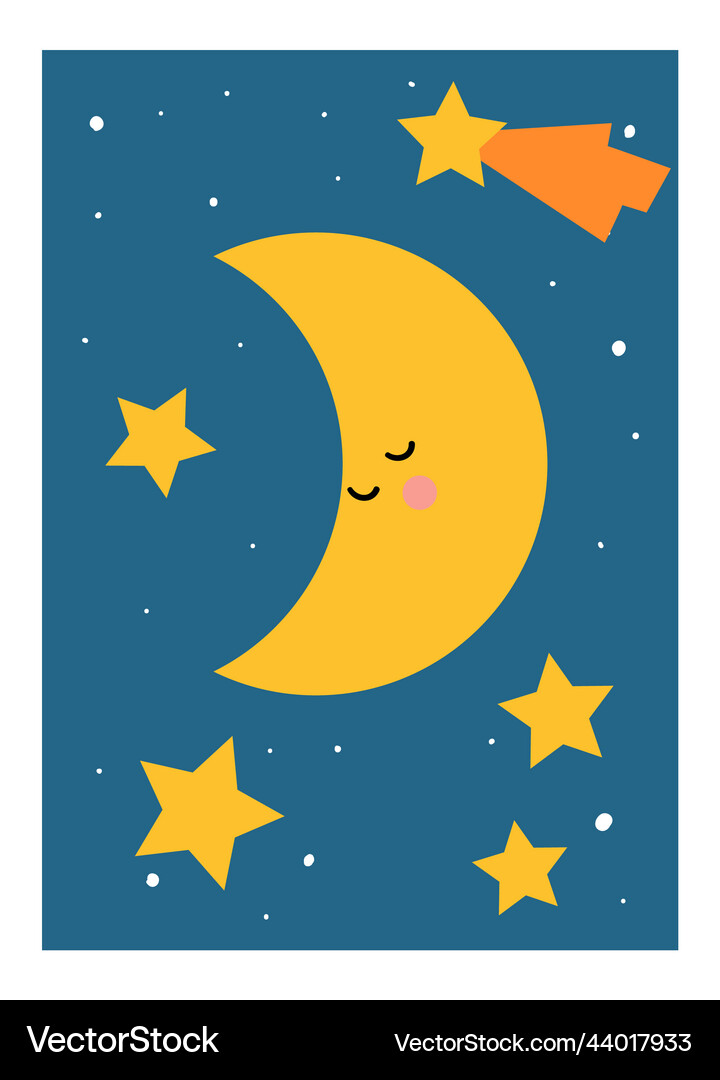 Cartoon for children educational poster about Vector Image