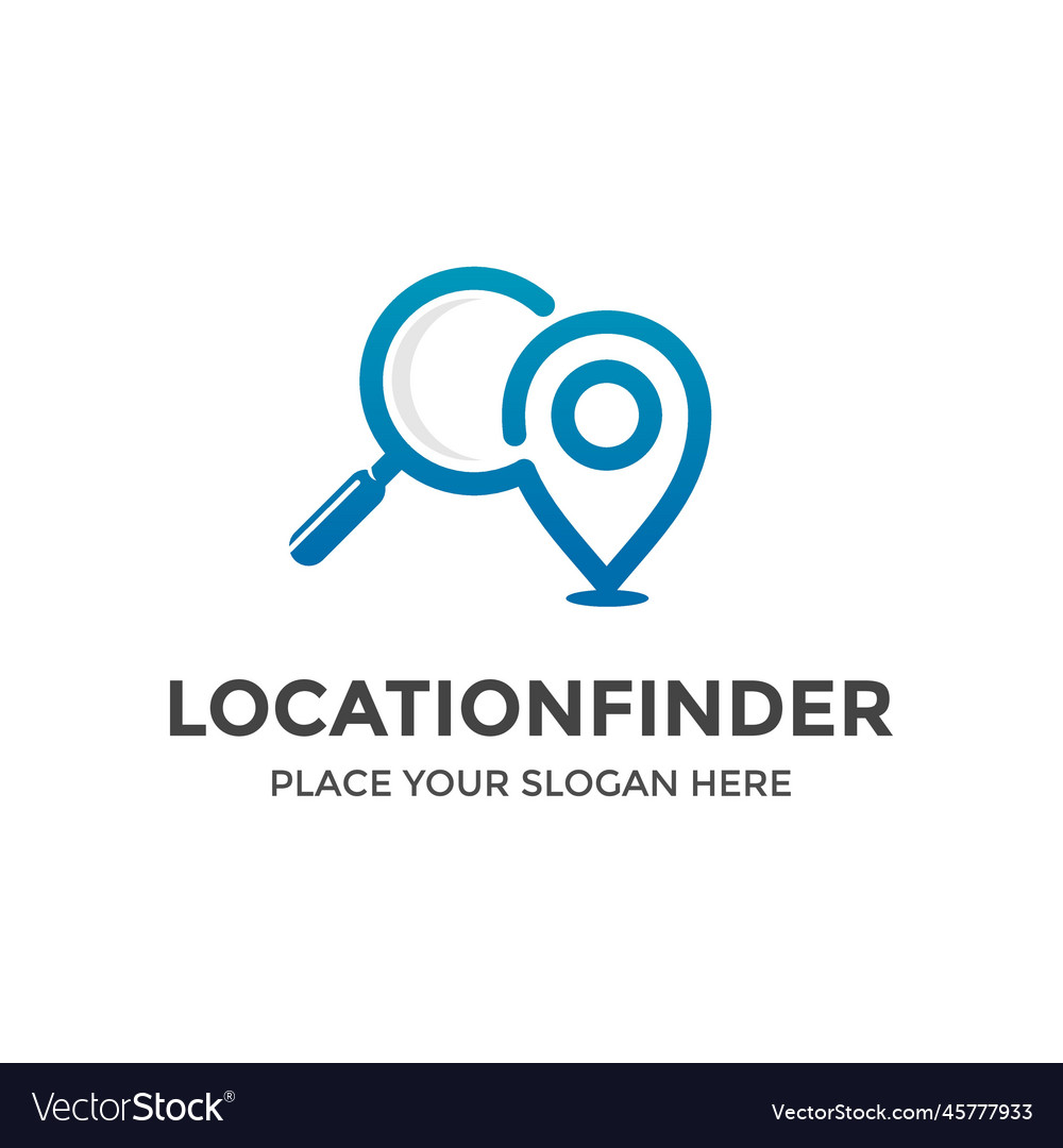 Location Finder Or Searching Logo Template Vector Image location-finder-or-searching-logo-template-vector-image
