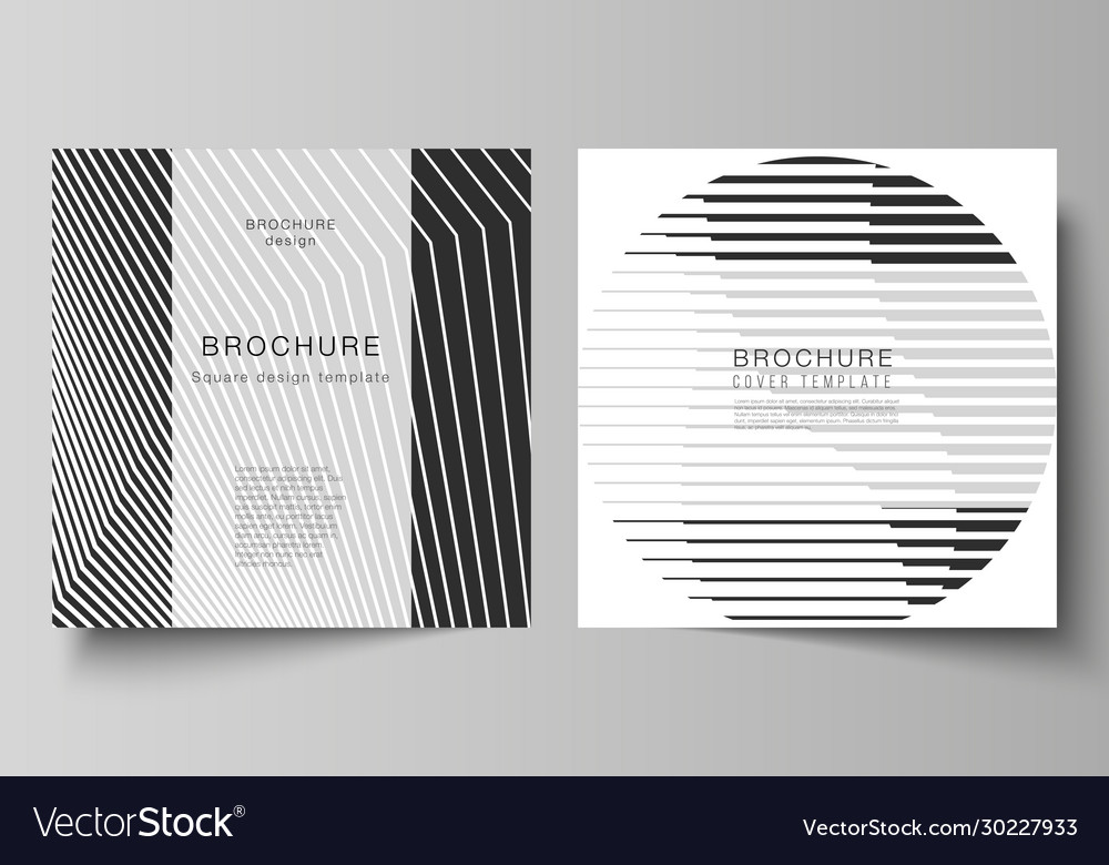 Minimal layout two square format Royalty Free Vector Image