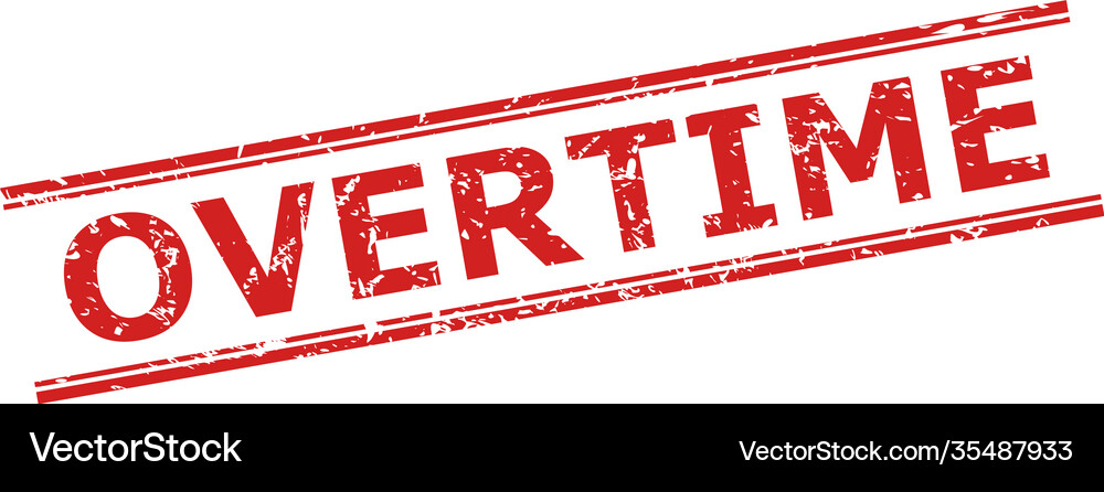 Overtime stamp seal with corroded style and double
