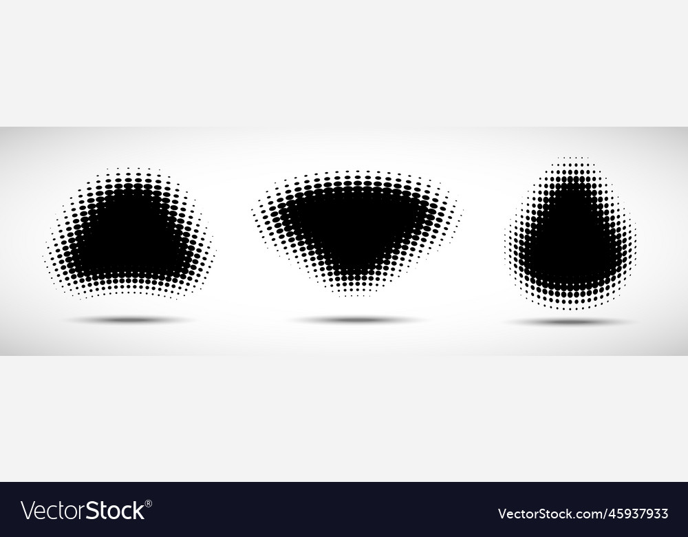 Triangle halftone frames grunge template Vector Image