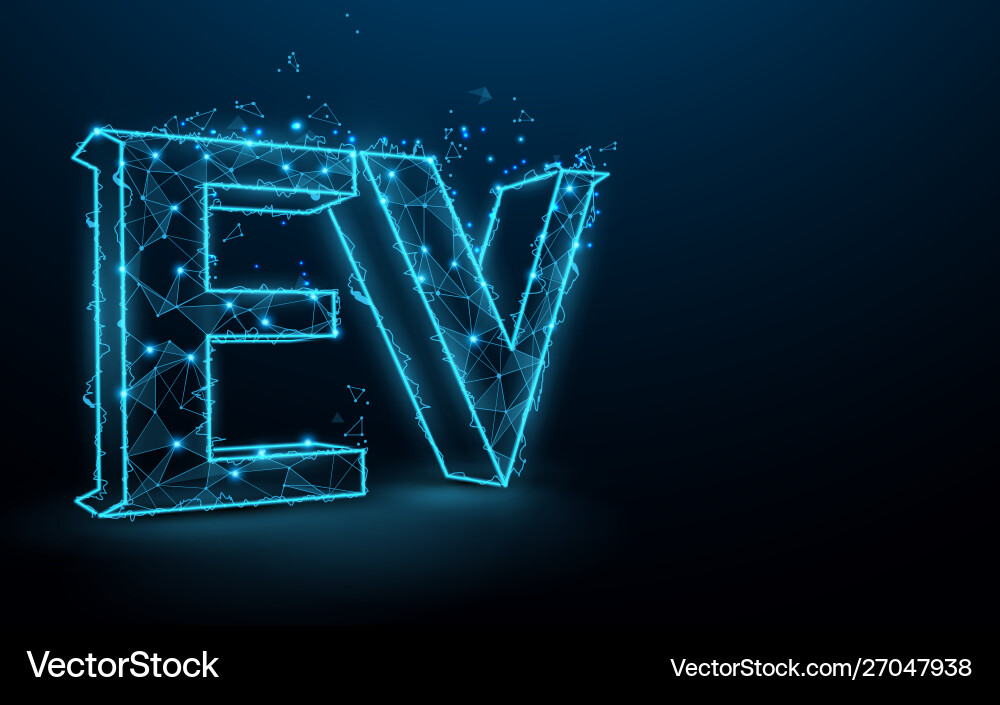 Ev or electric vehicle icon Royalty Free Vector Image