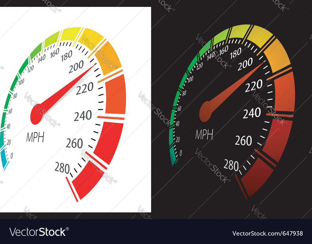 Speedometer Royalty Free Vector Image - VectorStock