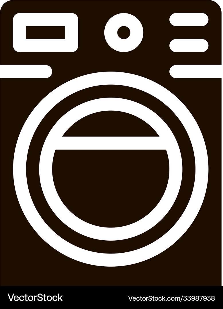 Washing house machine sign icon Royalty Free Vector Image