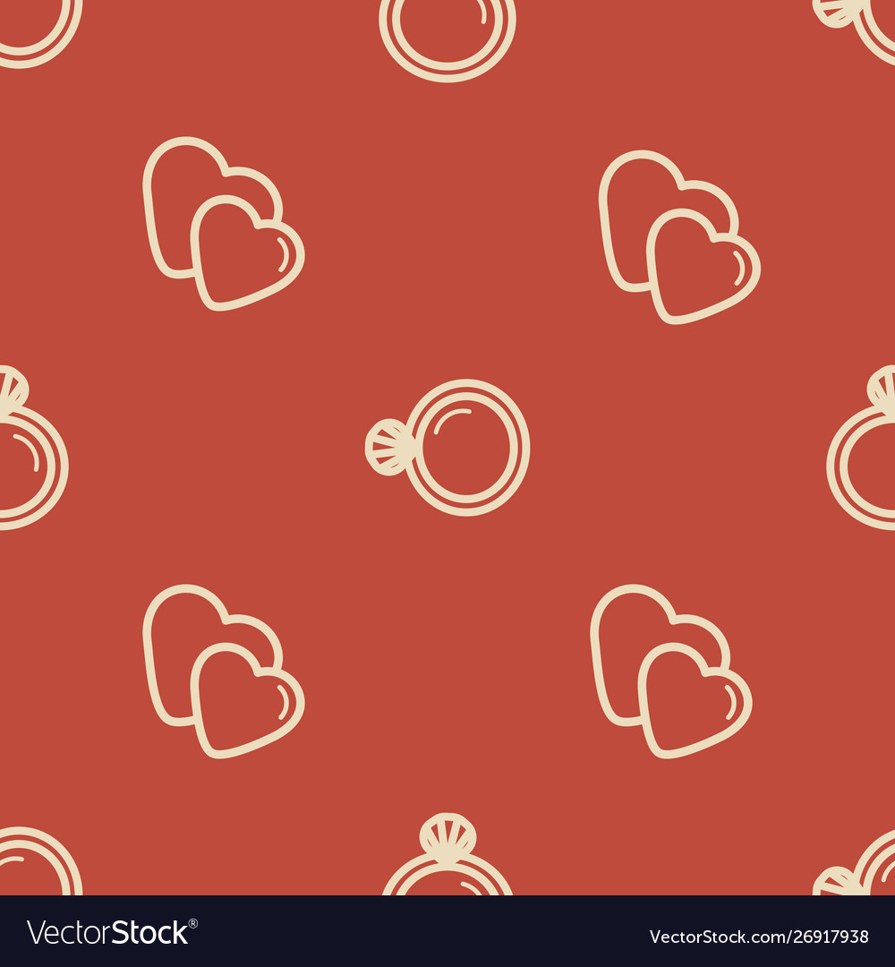 Wedding background seamless pattern Royalty Free Vector