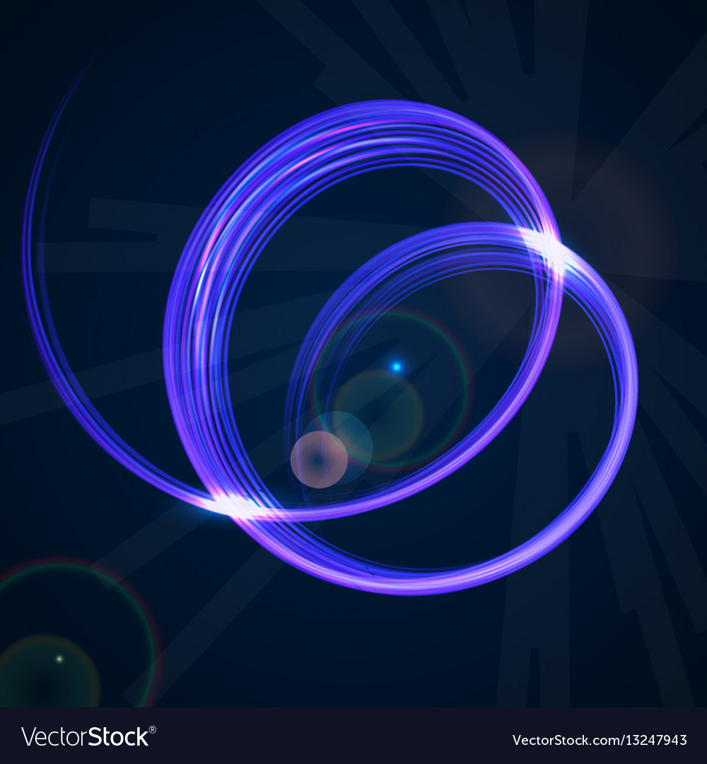 Abstract technology background with blue spiral Vector Image