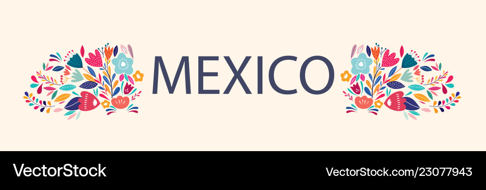 Beautiful design about mexico Royalty Free Vector Image