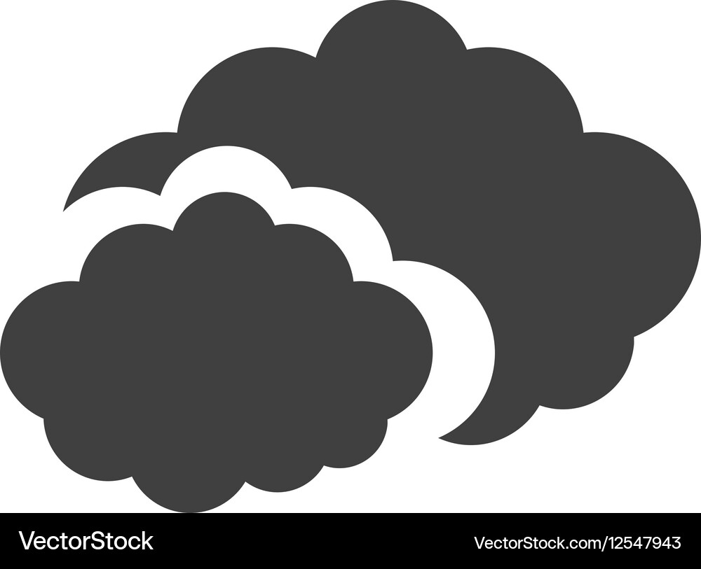 Gray travel cloud weather concept Royalty Free Vector Image