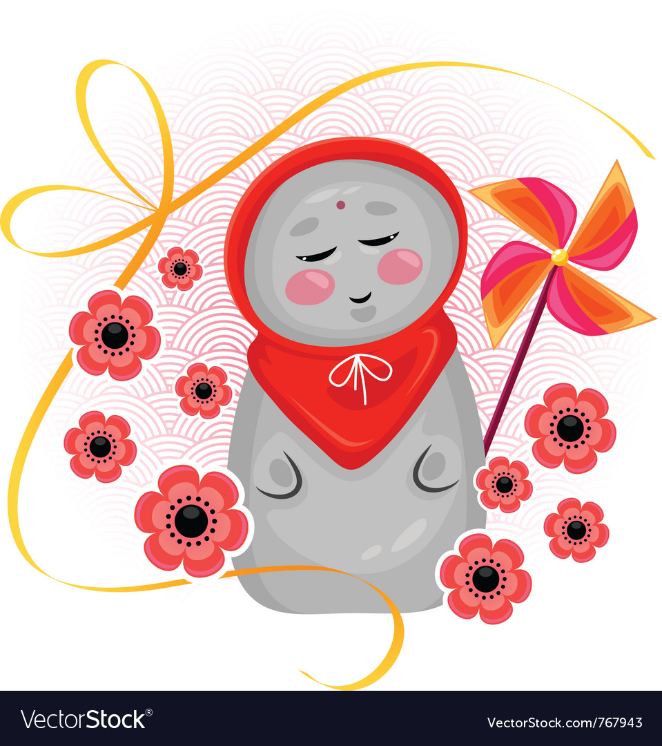 Jizo Royalty Free Vector Image - VectorStock