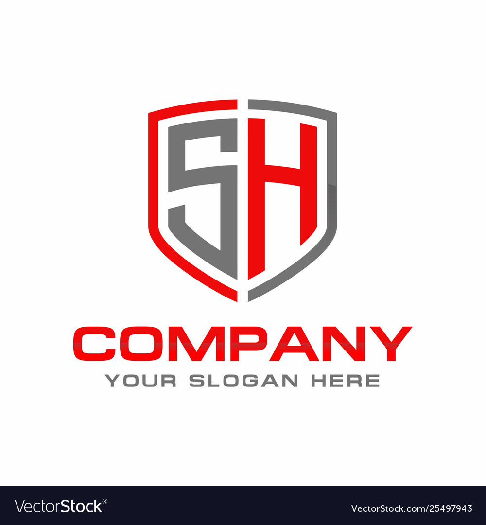 Sh initial Royalty Free Vector Image - VectorStock