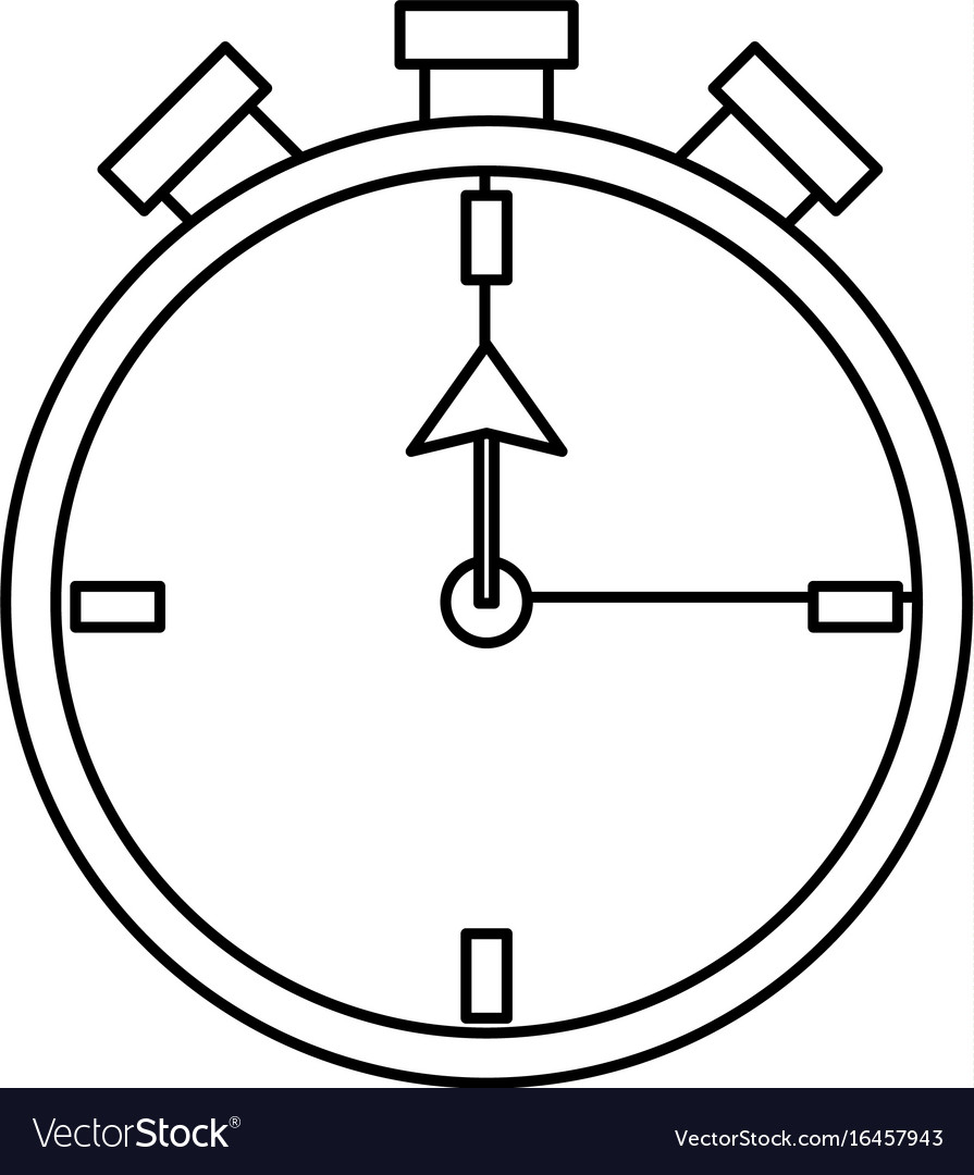 Sport timer chronometer Royalty Free Vector Image