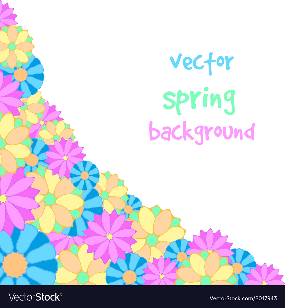Spring flower background Royalty Free Vector Image