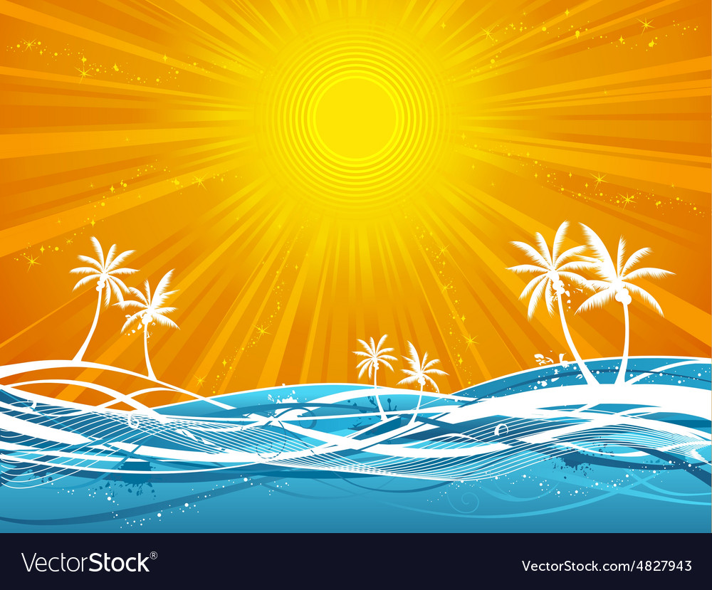 Summer background Royalty Free Vector Image - VectorStock