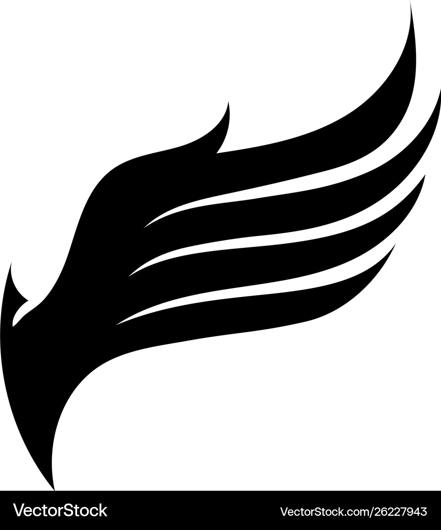 Wing logo and symbol business template Royalty Free Vector