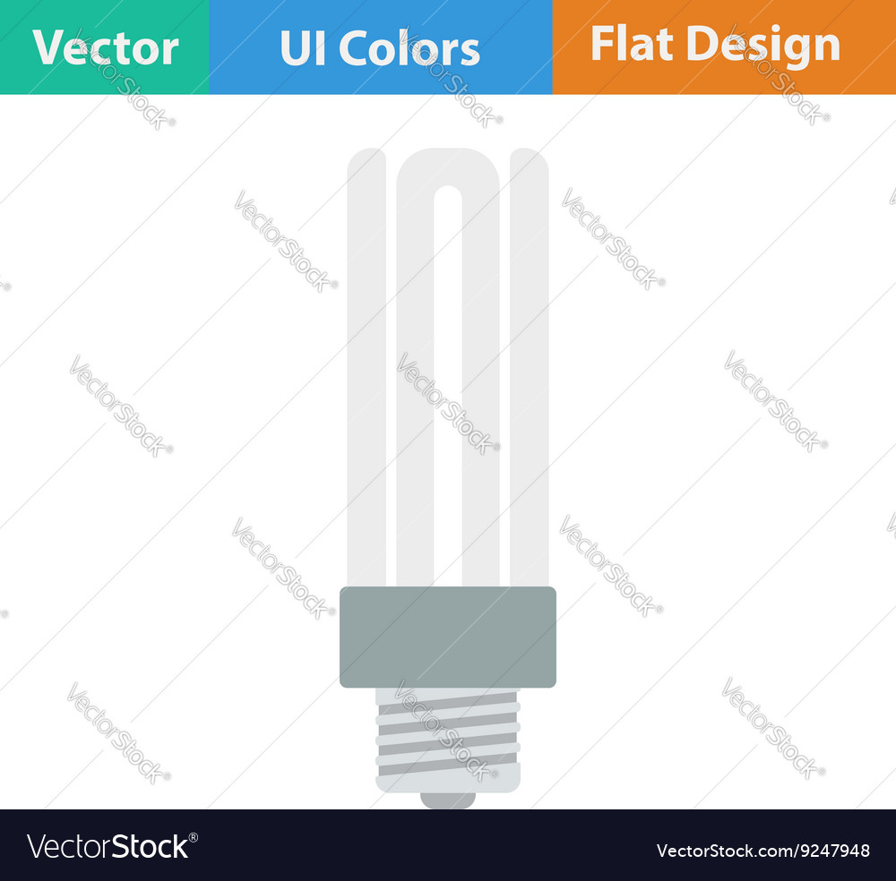 Energy saving light bulb icon Royalty Free Vector Image
