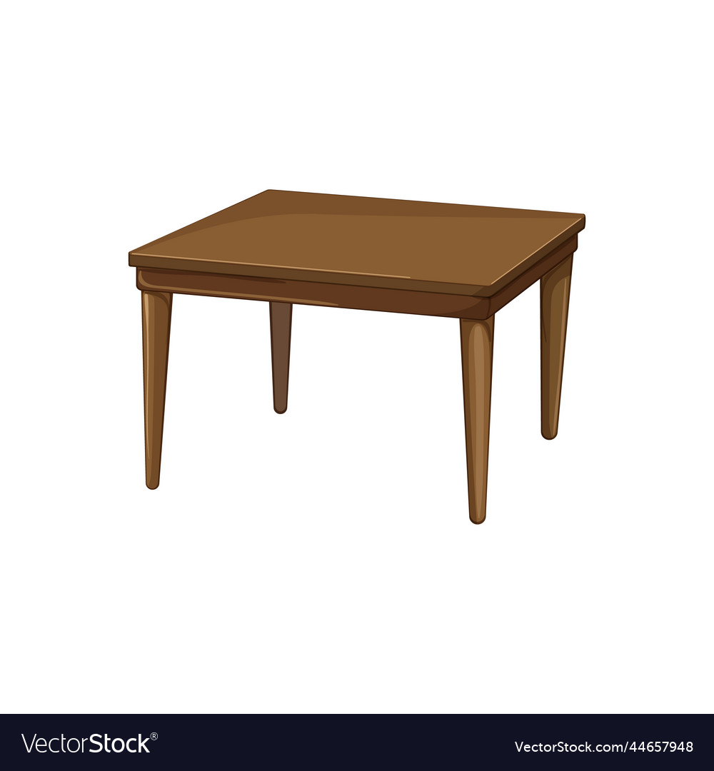 Kitchen table dining cartoon Royalty Free Vector Image