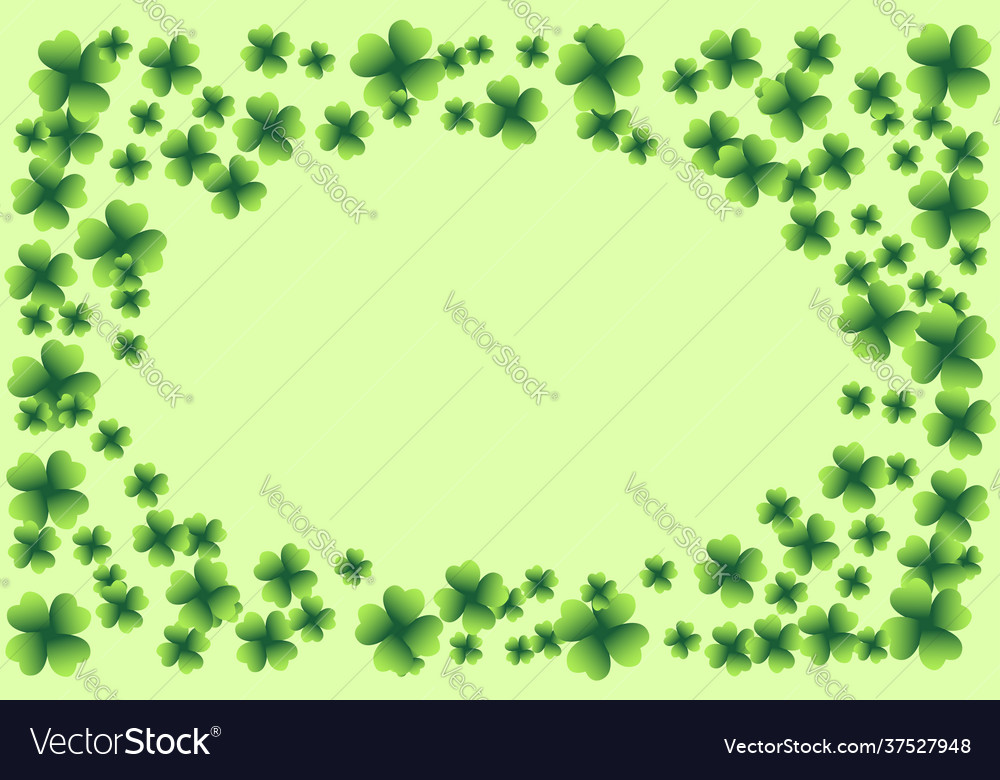 Saint patricks day frame background Royalty Free Vector