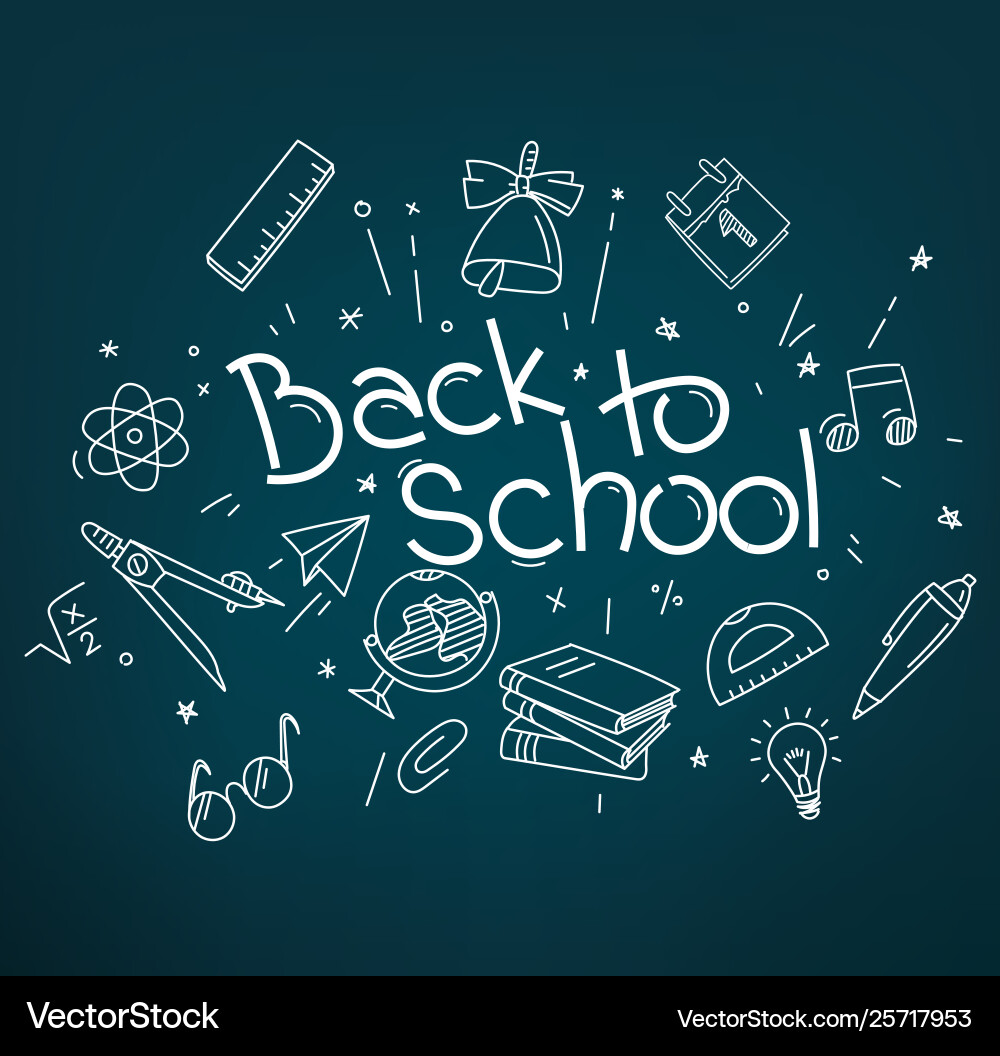 Back to school banner design copy space for design