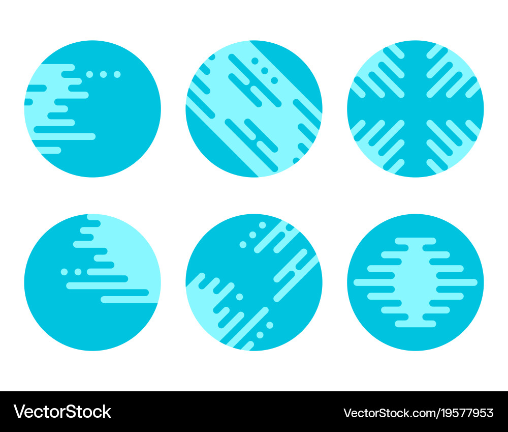 Business abstract circle icons Royalty Free Vector Image