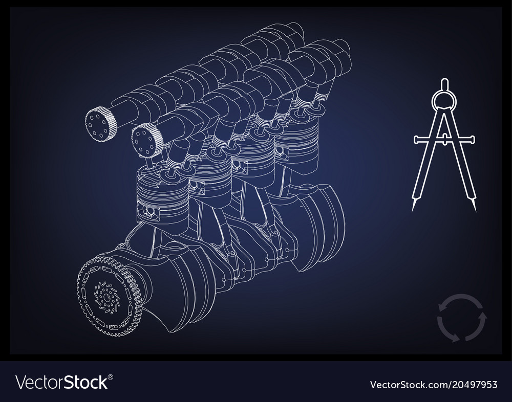 Car engine Royalty Free Vector Image - VectorStock
