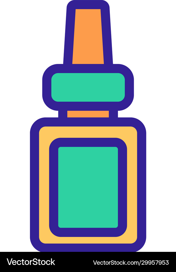 Eye drops icon isolated contour symbol Royalty Free Vector