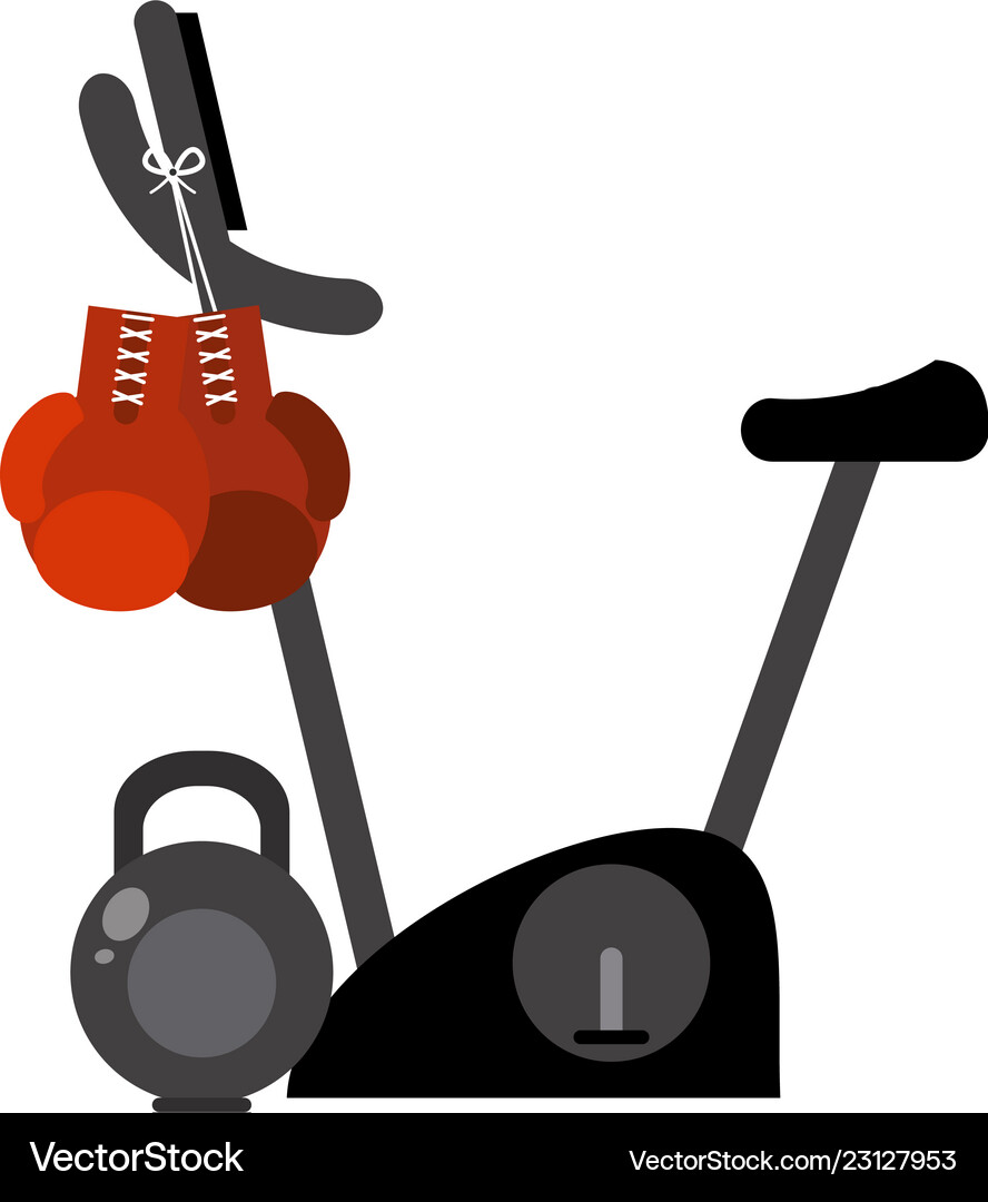 Gym and fitness elements Royalty Free Vector Image