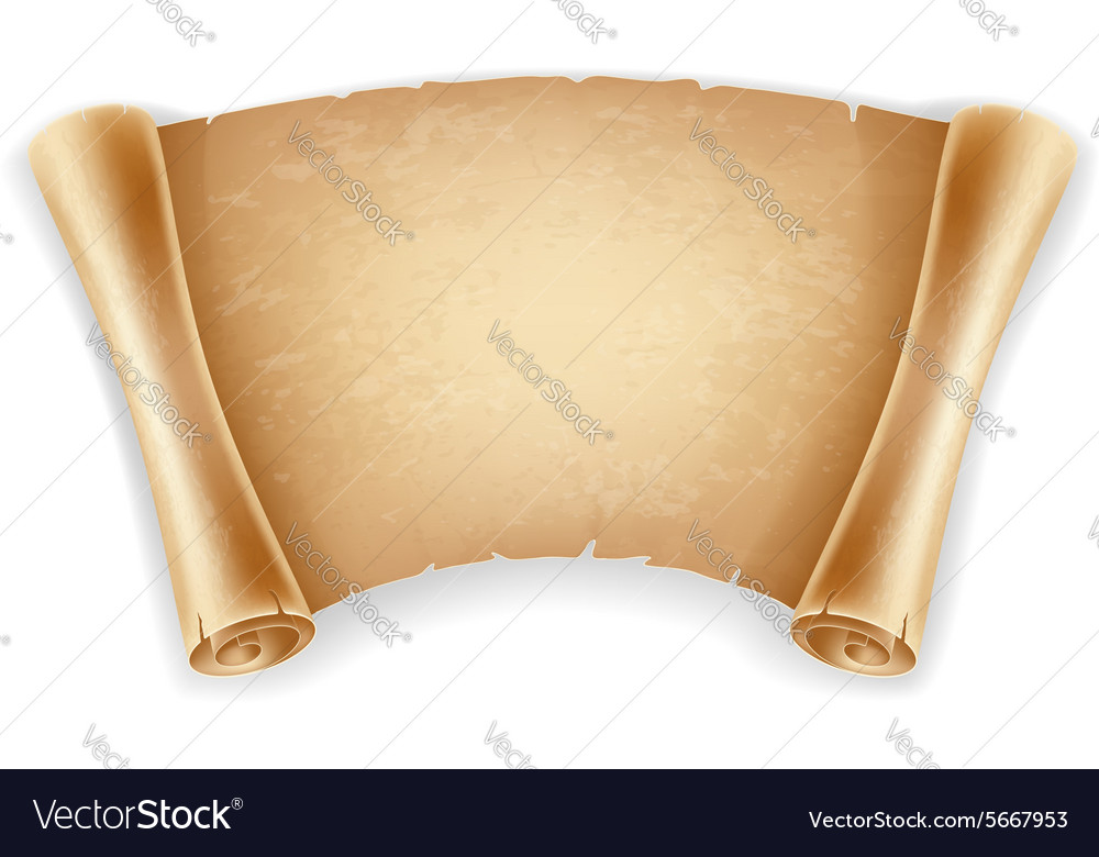Old scroll paper Royalty Free Vector Image - VectorStock