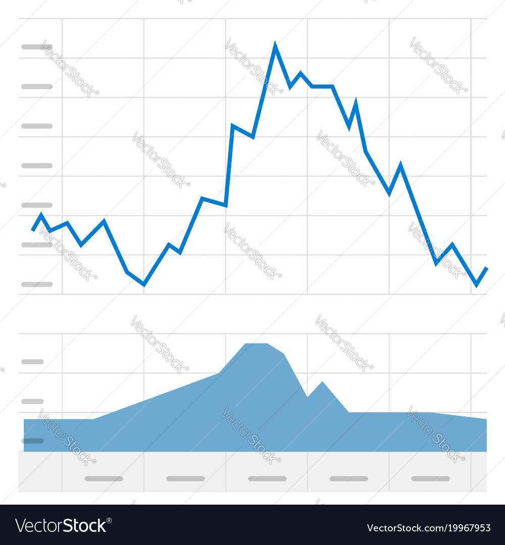Stock graph concept Royalty Free Vector Image - VectorStock