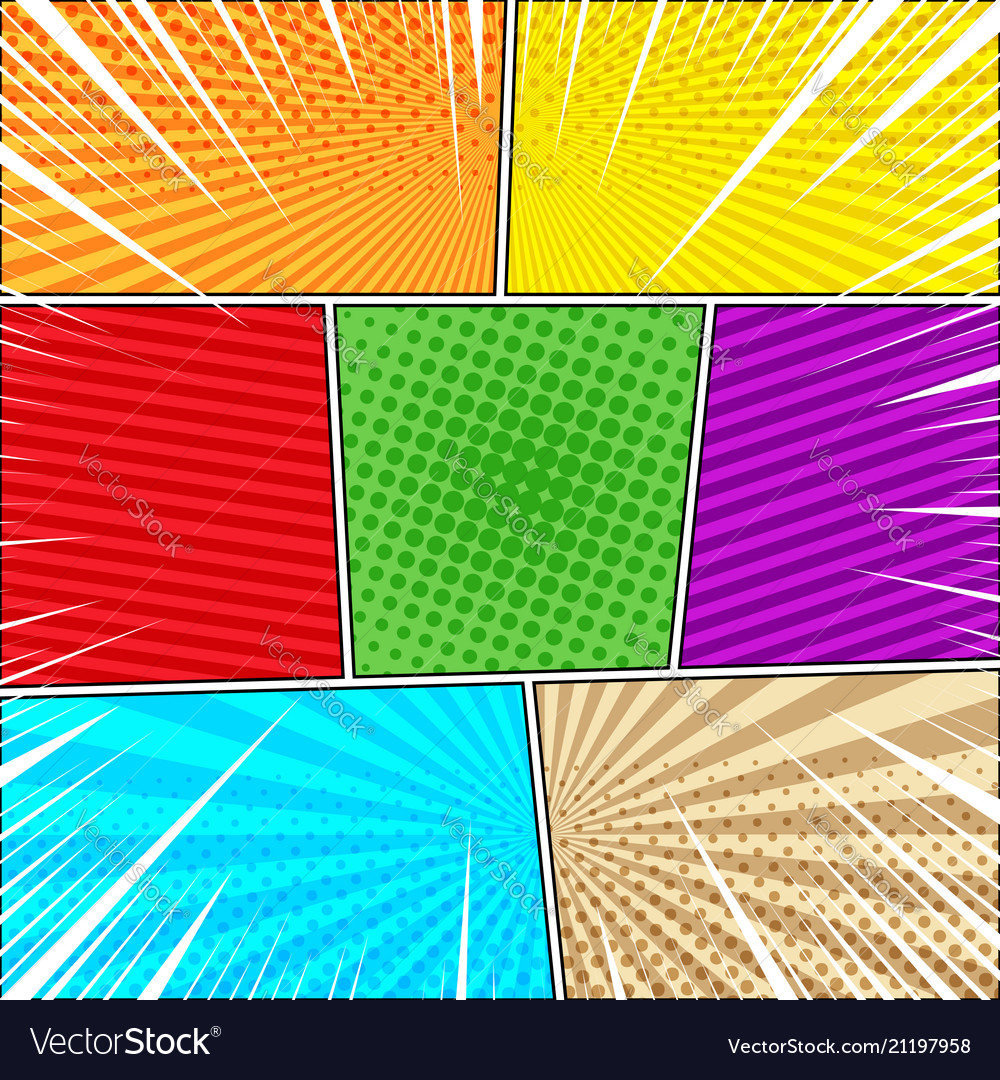 Comic book explosive background Royalty Free Vector Image