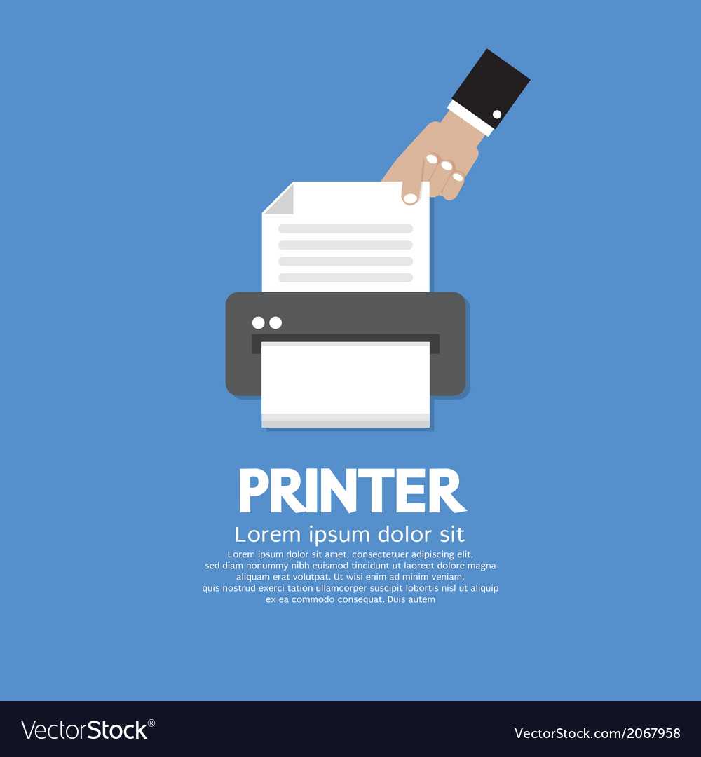 Printer Royalty Free Vector Image - VectorStock