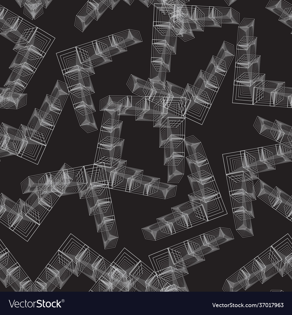 Abstract seamless background geometric pattern Vector Image