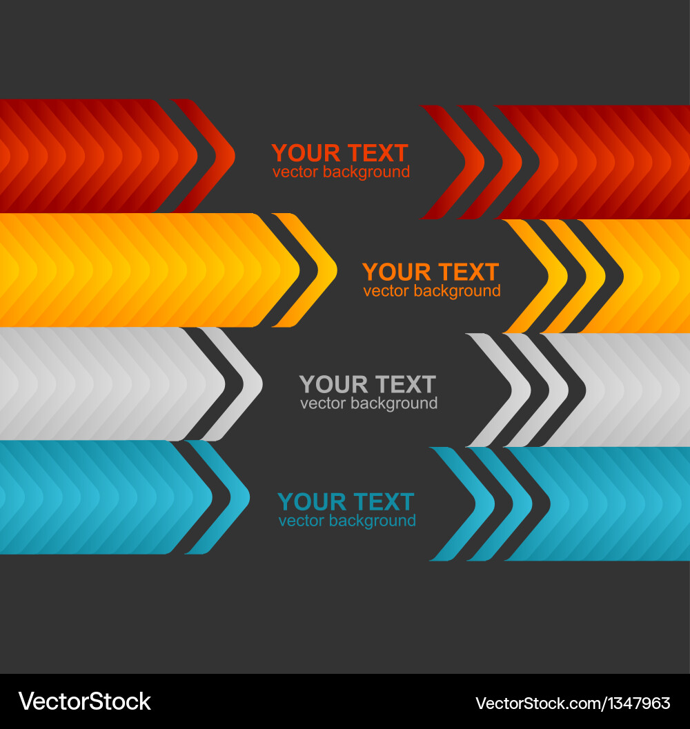 Arrow speech templates for text Royalty Free Vector Image