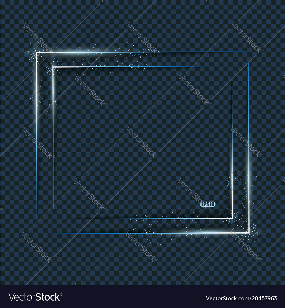 Blue light frames background with blurs Royalty Free Vector
