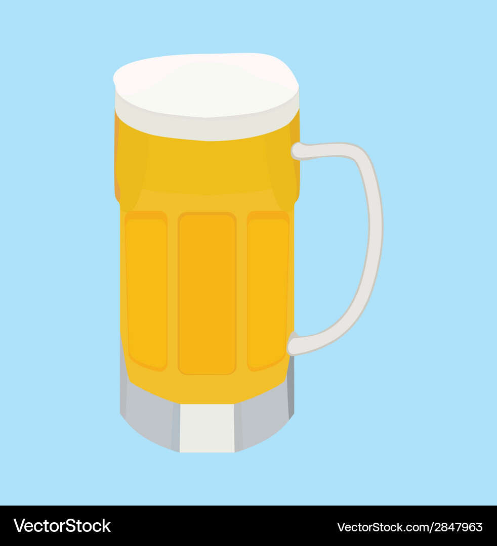 Cartoon beer Royalty Free Vector Image - VectorStock