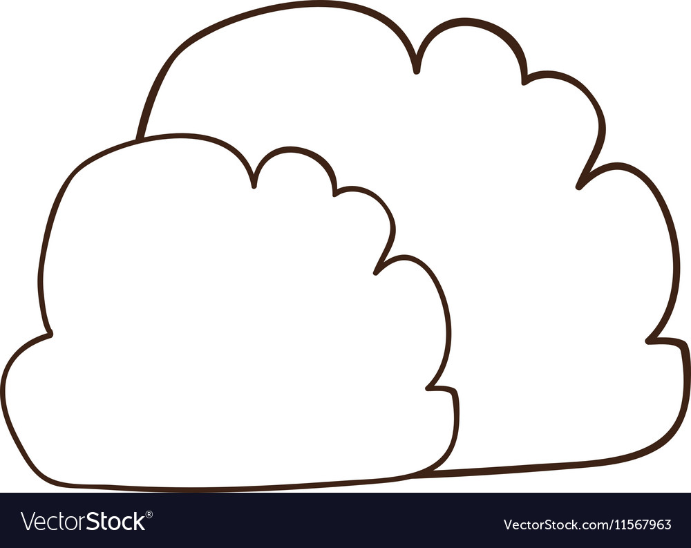 Cloud shape icon Royalty Free Vector Image - VectorStock
