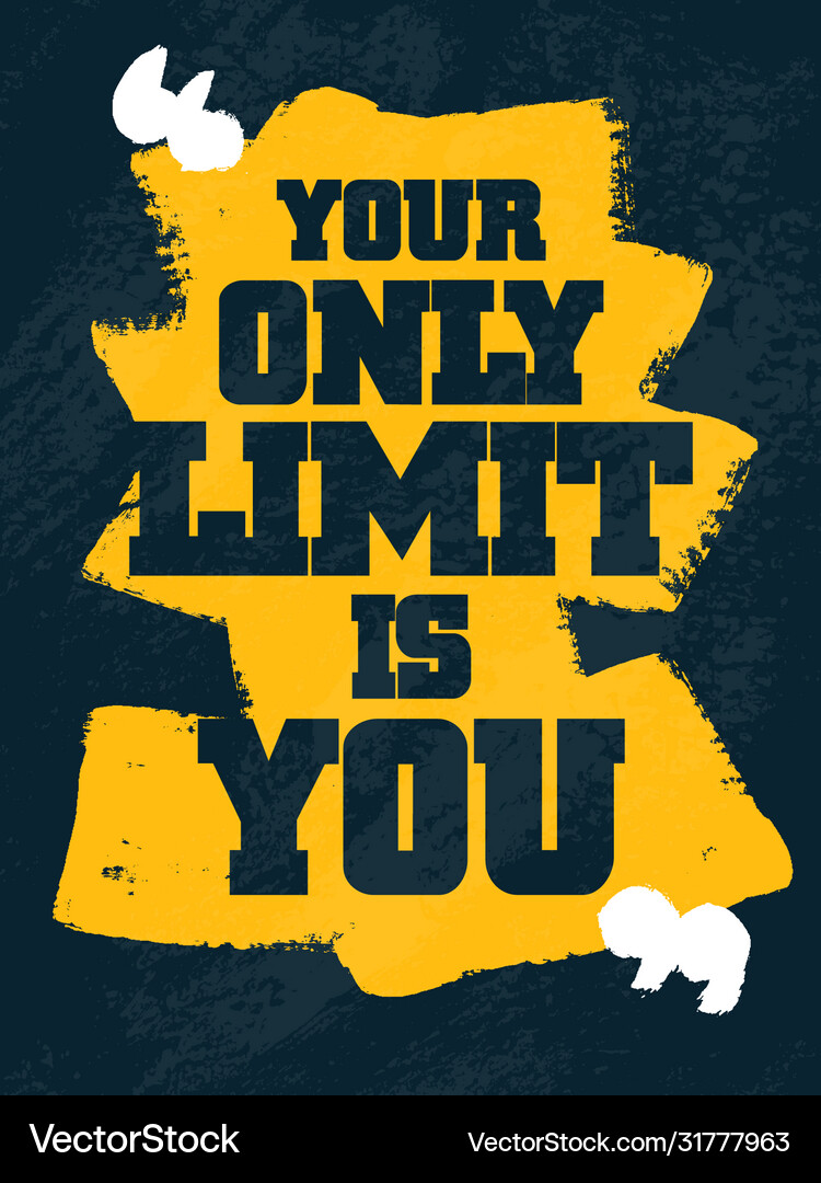 Gym inspiring creative motivation quote template Vector Image