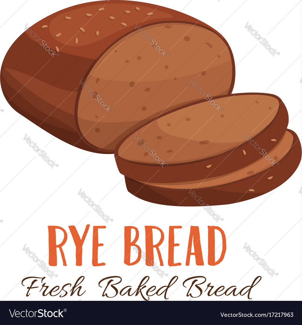 Rye bread icon for Royalty Free Vector Image - VectorStock