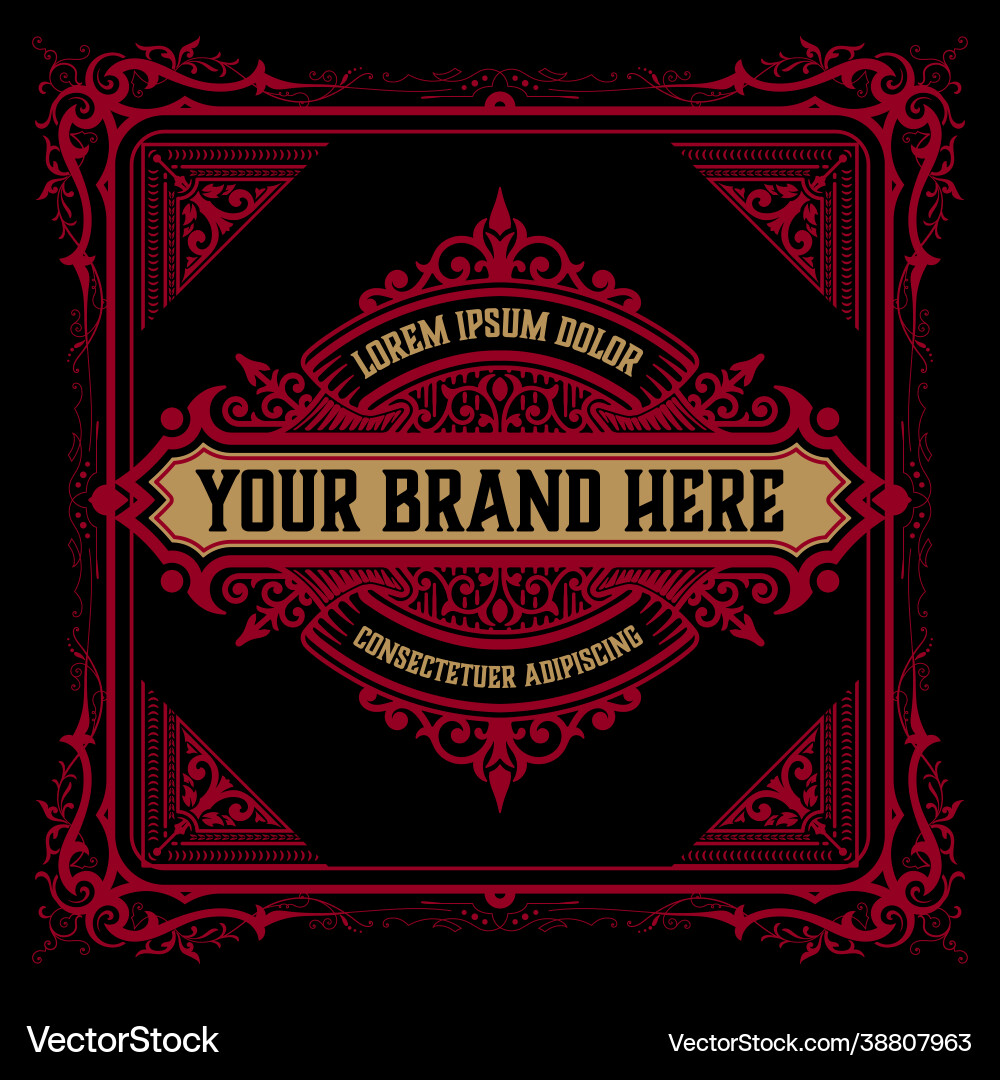 Western card with vintage style Royalty Free Vector Image