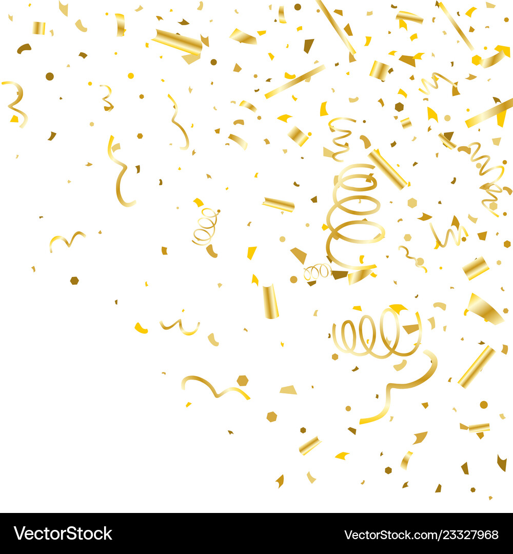 Golden confetti gold texture glitter Royalty Free Vector