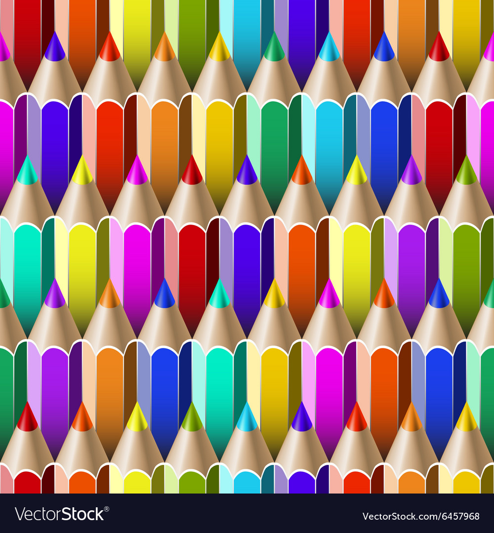 Seamless pattern pencils Royalty Free Vector Image