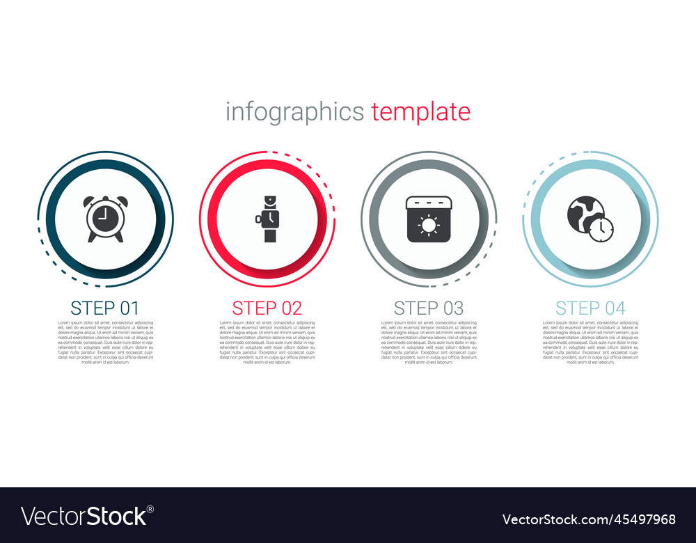 Set alarm clock wrist watch calendar summer and Vector Image Set alarm clock wrist watch calendar summer and Vector Image