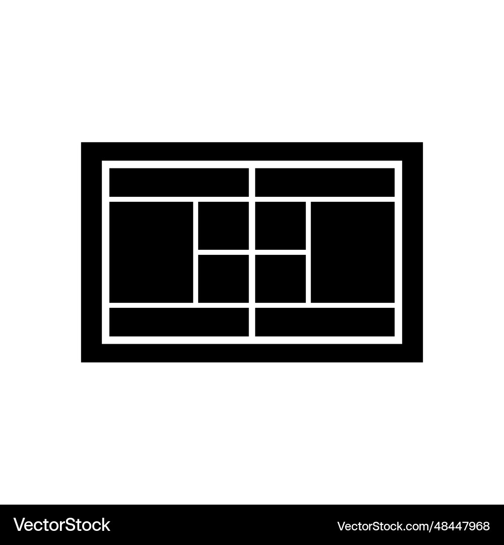 Tennis court icon Royalty Free Vector Image - VectorStock