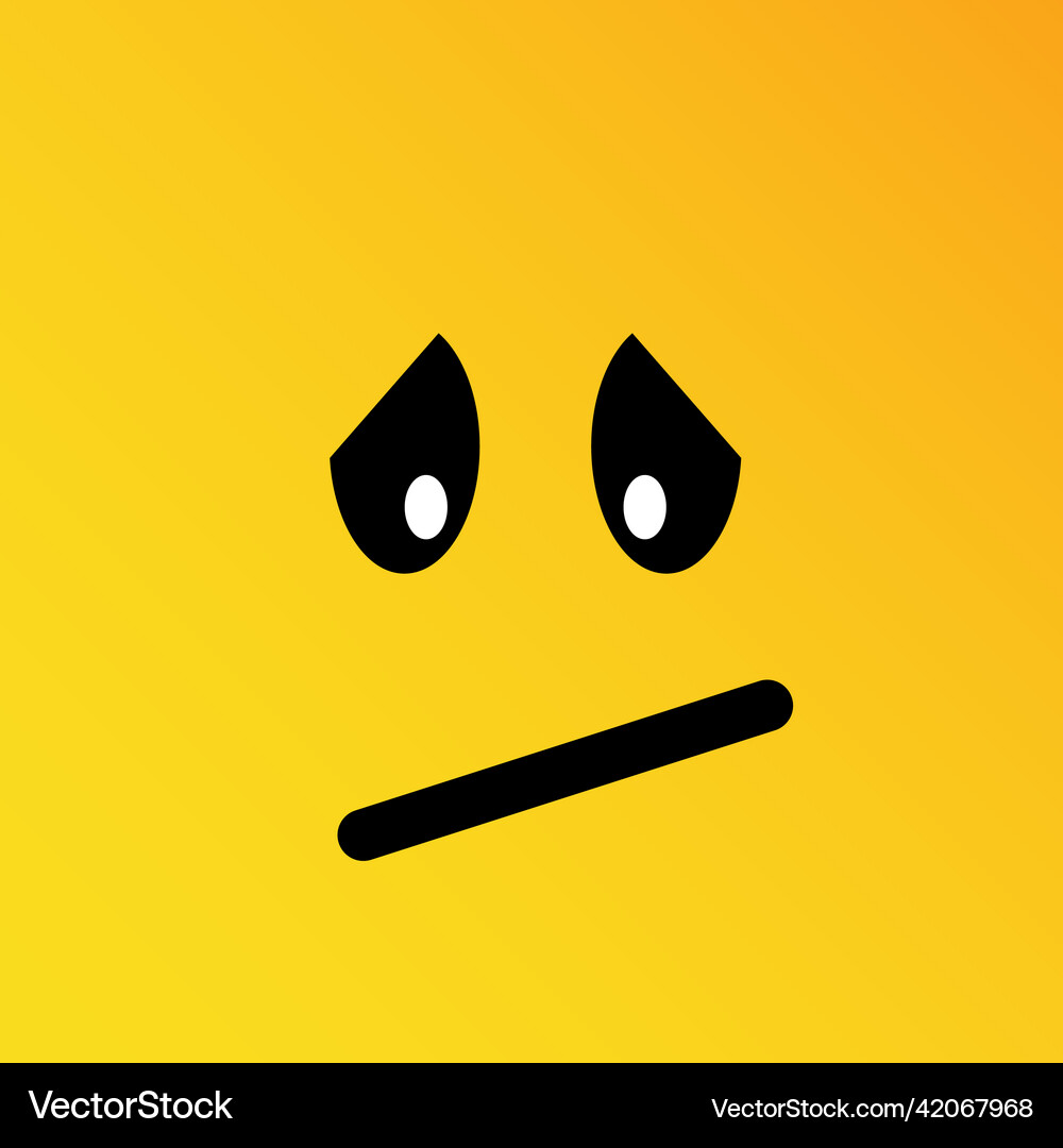 Yellow emoticons and emojis in flat style Vector Image
