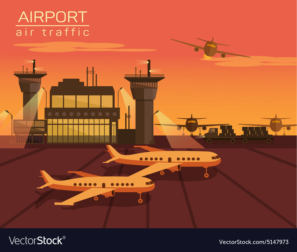 Airport Royalty Free Vector Image - VectorStock