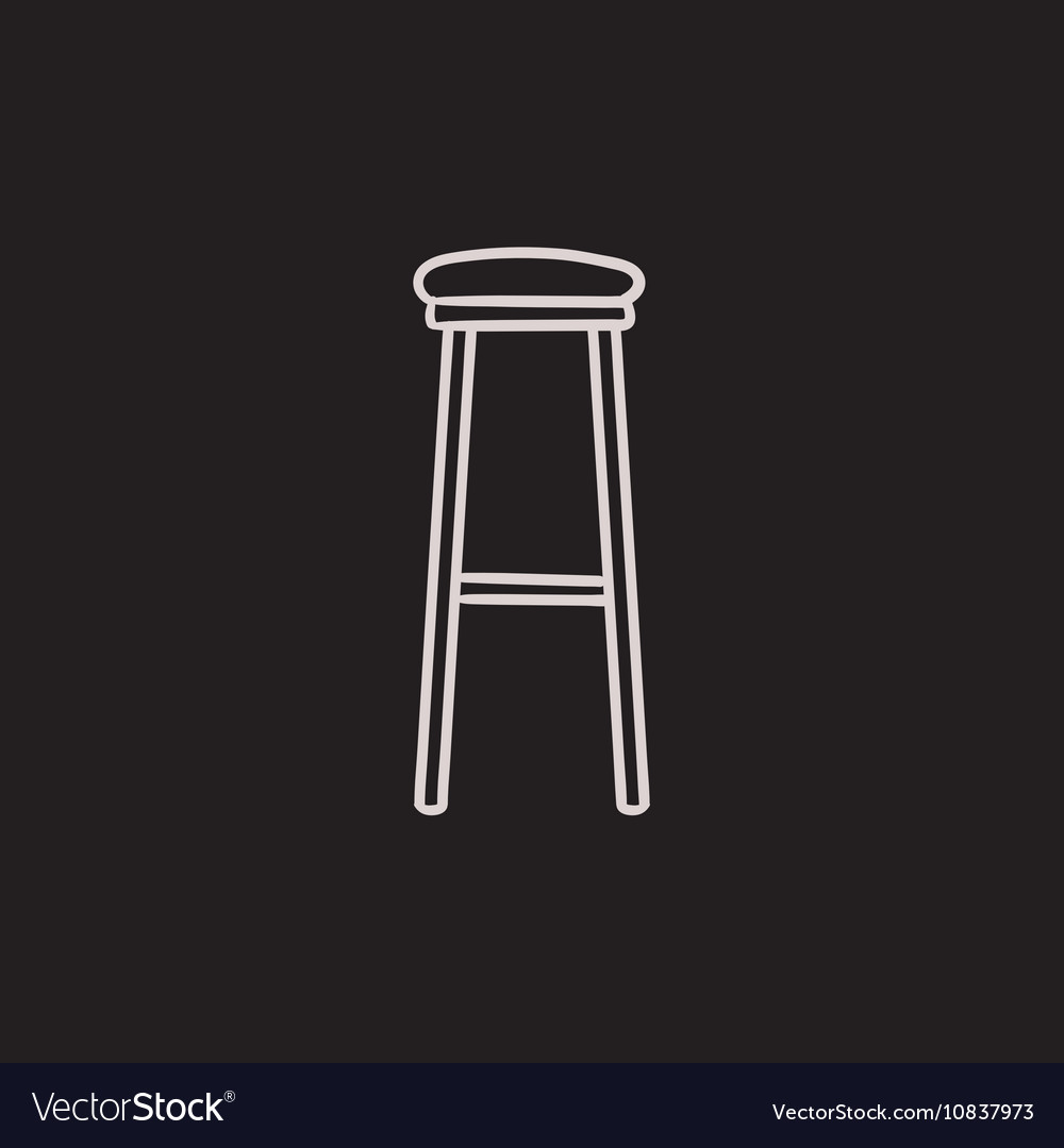 Barstool sketch icon Royalty Free Vector Image Barstool sketch icon Royalty Free Vector Image
