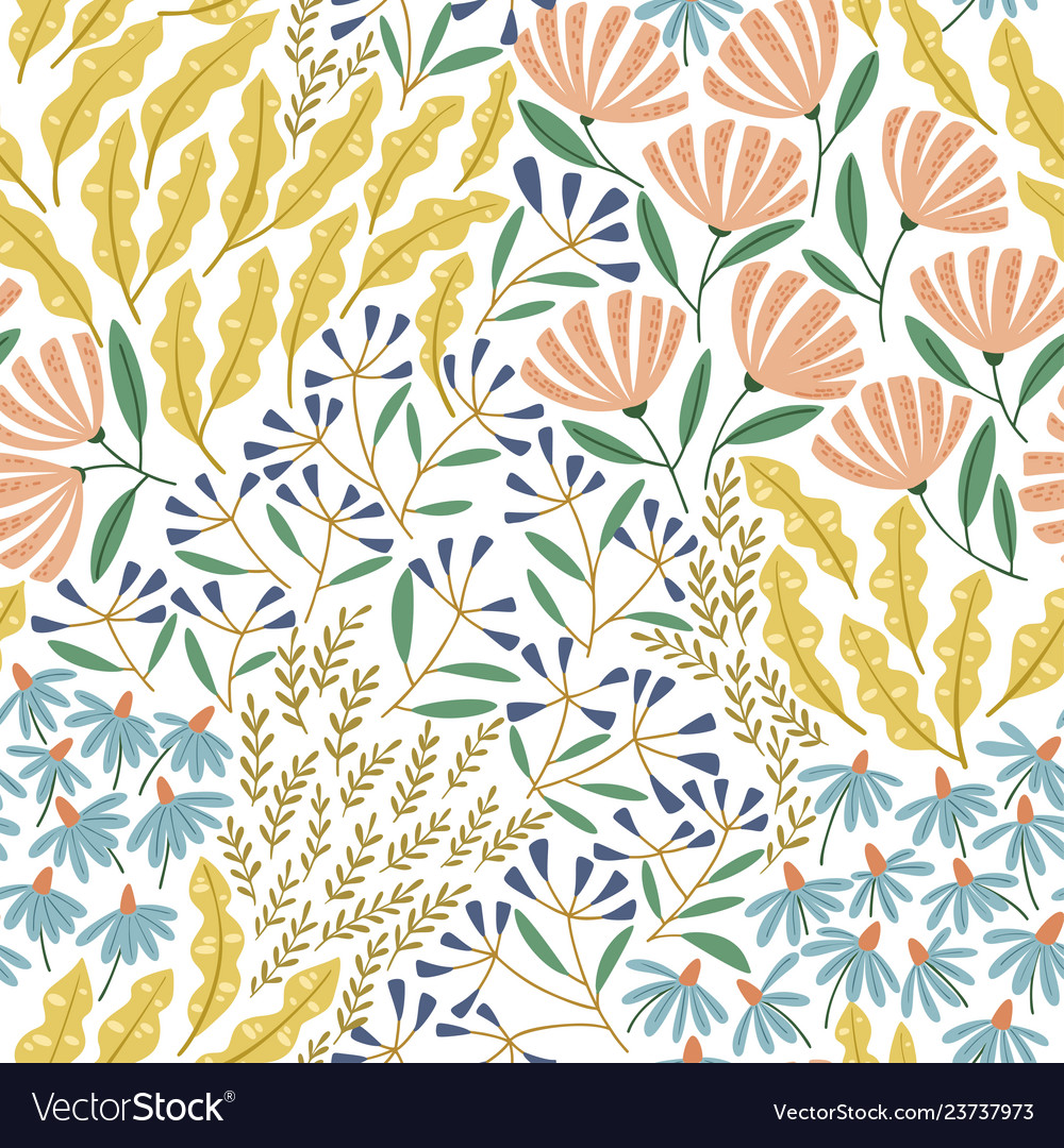 Cute spring seamless pattern Royalty Free Vector Image Cute spring seamless pattern Royalty Free Vector Image
