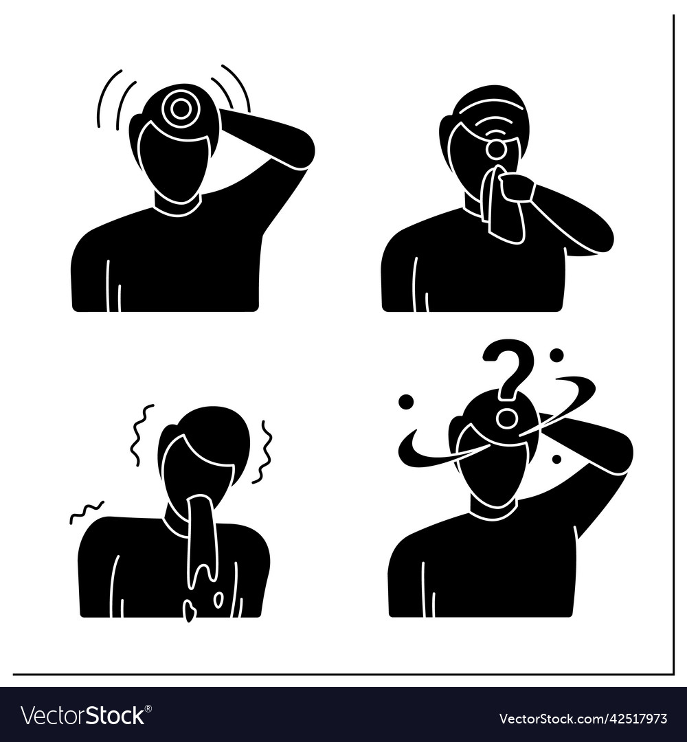 Headache icons set Royalty Free Vector Image - VectorStock Headache icons set Royalty Free Vector Image - VectorStock